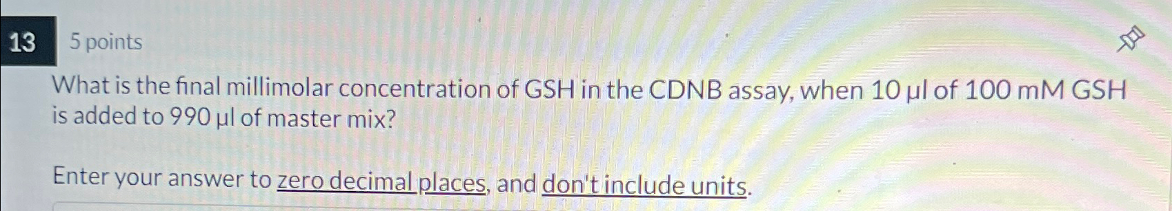 Solved 13 ﻿pointsWhat is the final millimolar concentration | Chegg.com