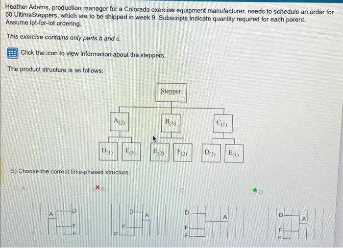 More Infoc) Develop a net material requirements plan | Chegg.com