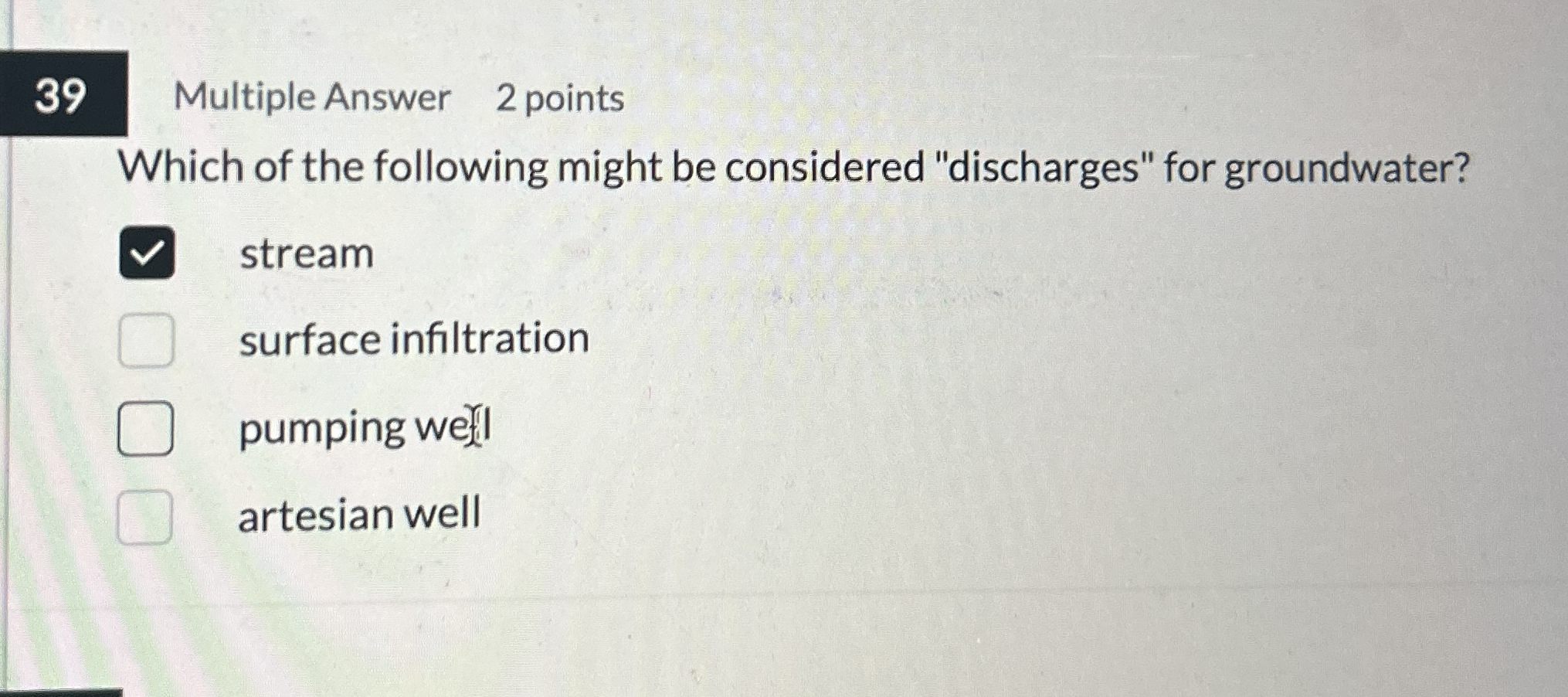 Solved 39Multiple Answer 2 ﻿pointsWhich of the following | Chegg.com