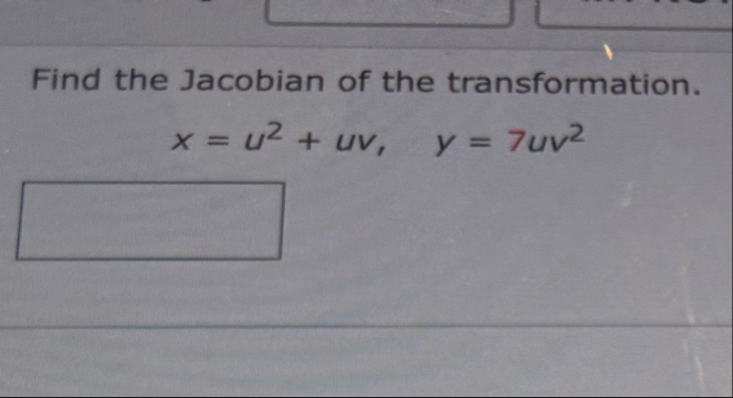 Solved Find the Jacobian of the | Chegg.com