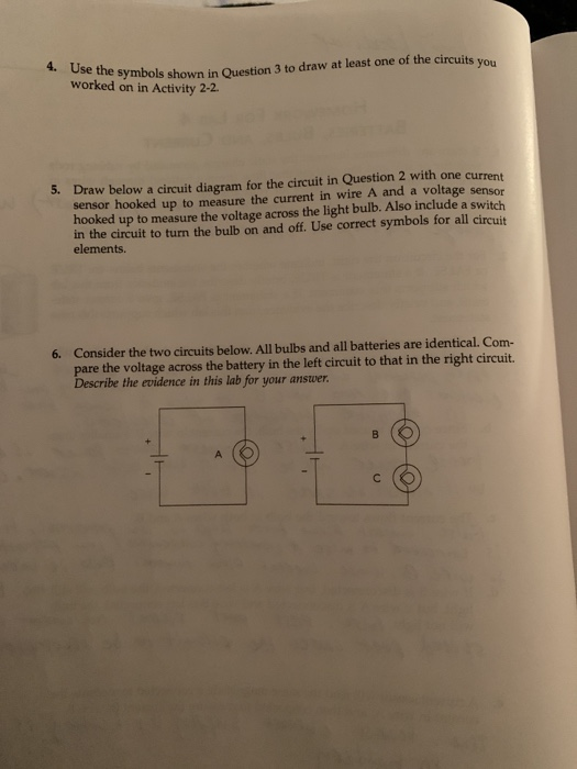 Solved 4. Use the symbols shown in Question 3 to dra Austion | Chegg.com