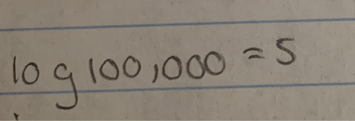 Solved log 100,000 as | Chegg.com