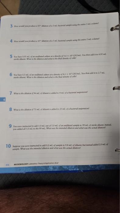Standard Plate Count (Viable Count) oBecmuations AND | Chegg.com