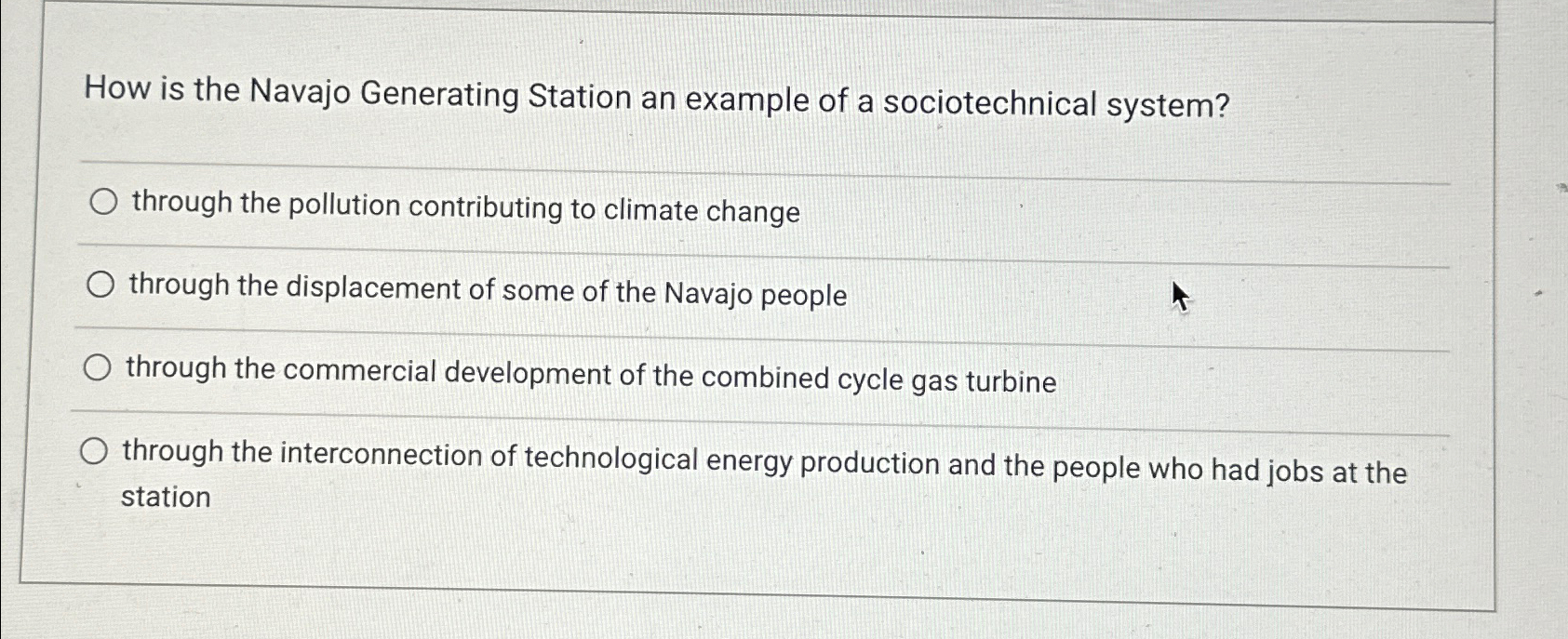 Solved How is the Navajo Generating Station an example of a | Chegg.com