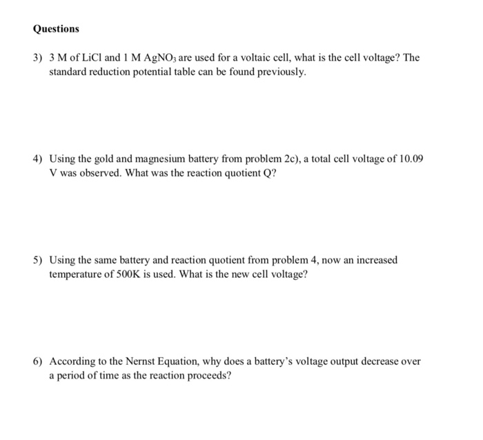 Solved STANDARD REDUCTION POTENTIALS IN AQUEOUS SOLUTION AT | Chegg.com