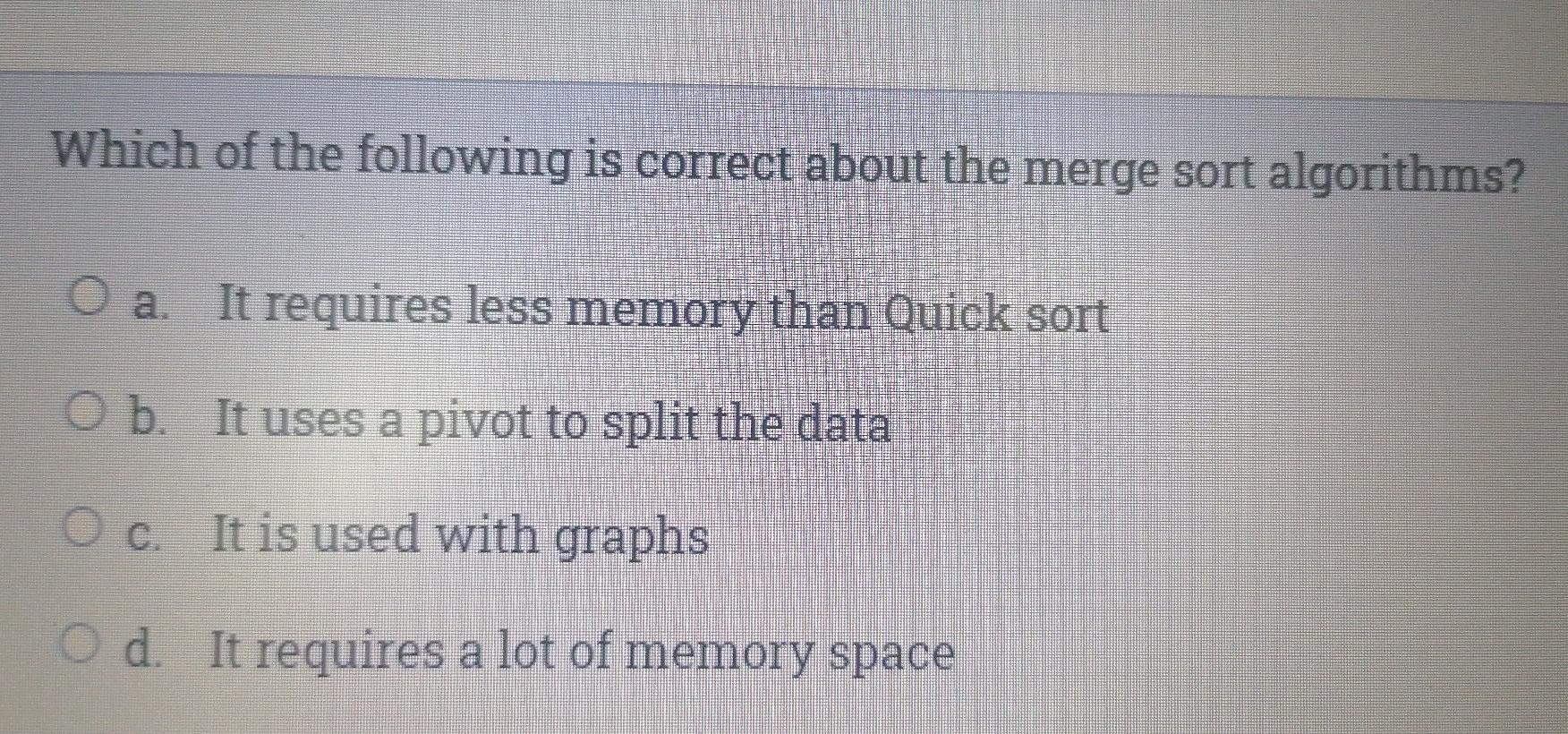 Solved Which of the following is correct about the merge | Chegg.com
