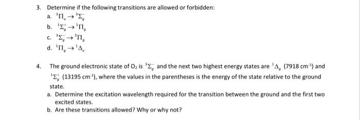 3. Determine if the following transitions are allowed | Chegg.com