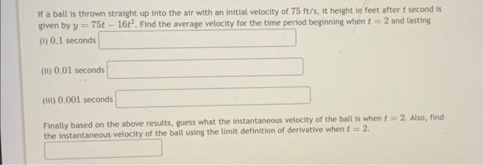 Solved If a ball is thrown straight up into the air with an | Chegg.com