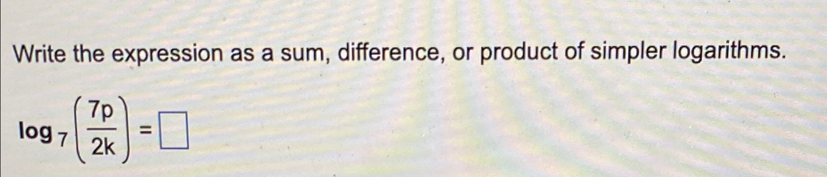Solved Write the expression as a sum, difference, or product | Chegg.com