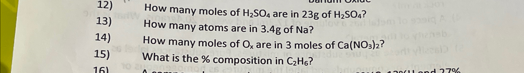 Solved How many moles of H2SO4 ﻿are in 23g ﻿of H2SO4 ?How | Chegg.com