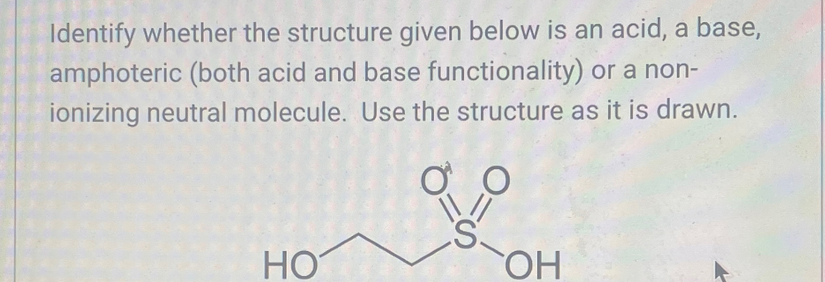 Solved Identify whether the structure given below is an | Chegg.com
