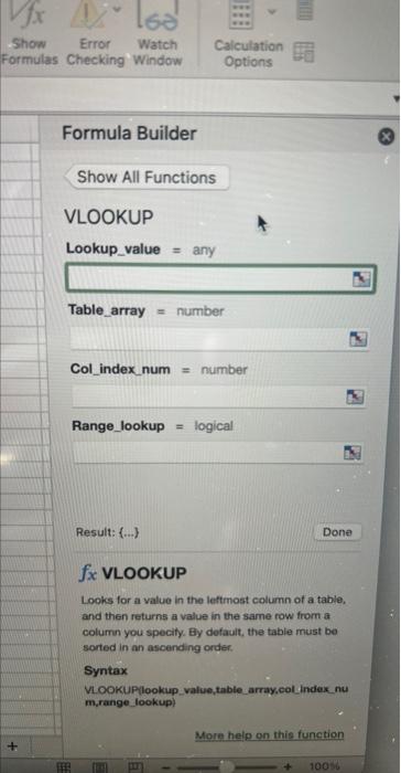 Solved PLEASE fill out the formula builder table!! "Using | Chegg.com