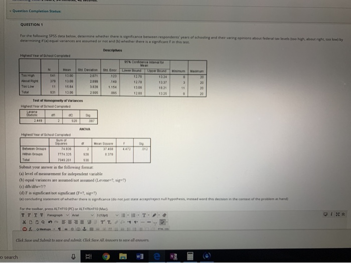 Solved Question Completion Status: QUESTION 1 For the | Chegg.com Solved Question Completion Status: QUESTION 1 For the | Chegg.com