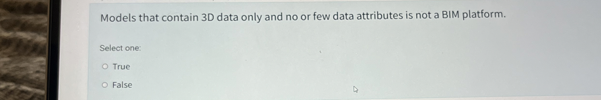 Solved Models that contain 3D data only and no or few data | Chegg.com