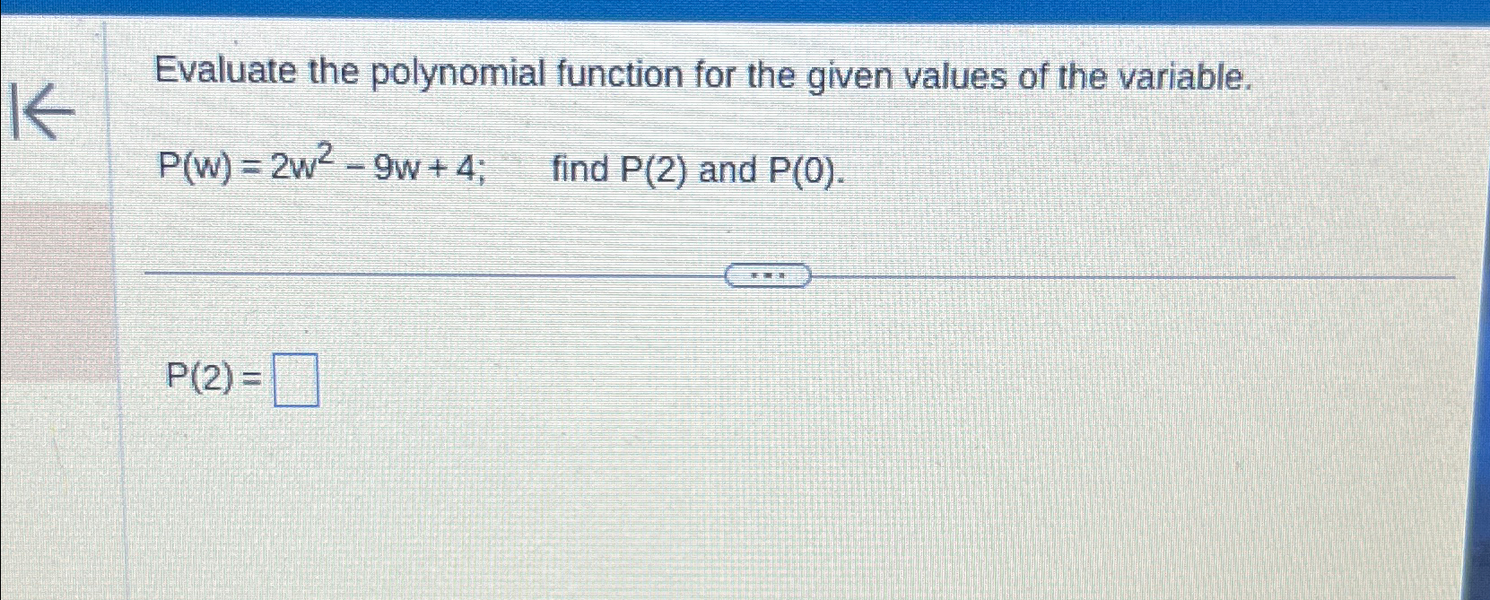 Solved Evaluate the polynomial function for the given values | Chegg.com