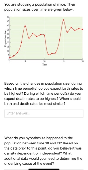 Solved You are studying a population of mice. Their | Chegg.com