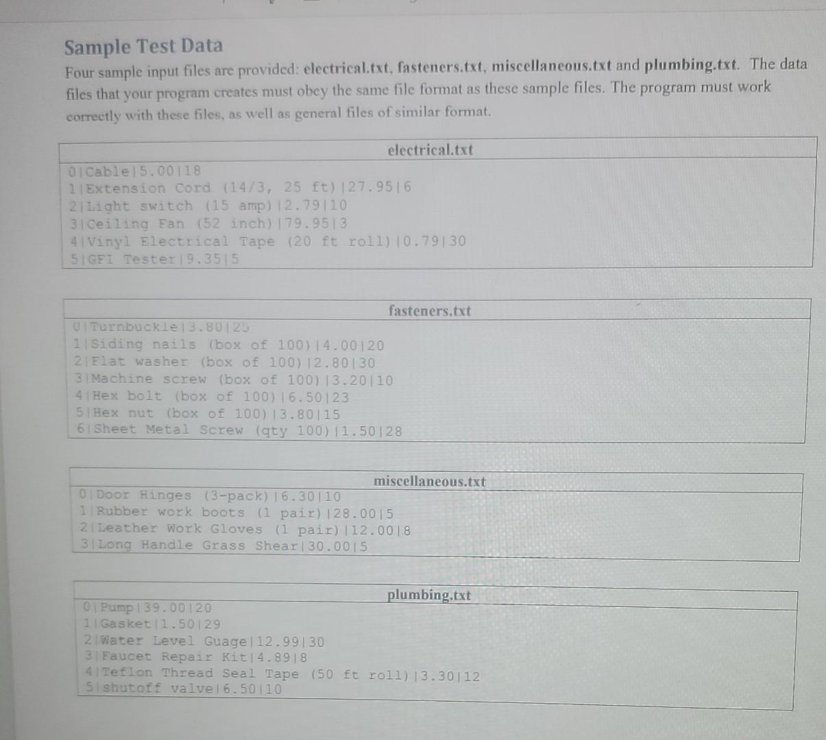 Inventory Application Program This project involves | Chegg.com