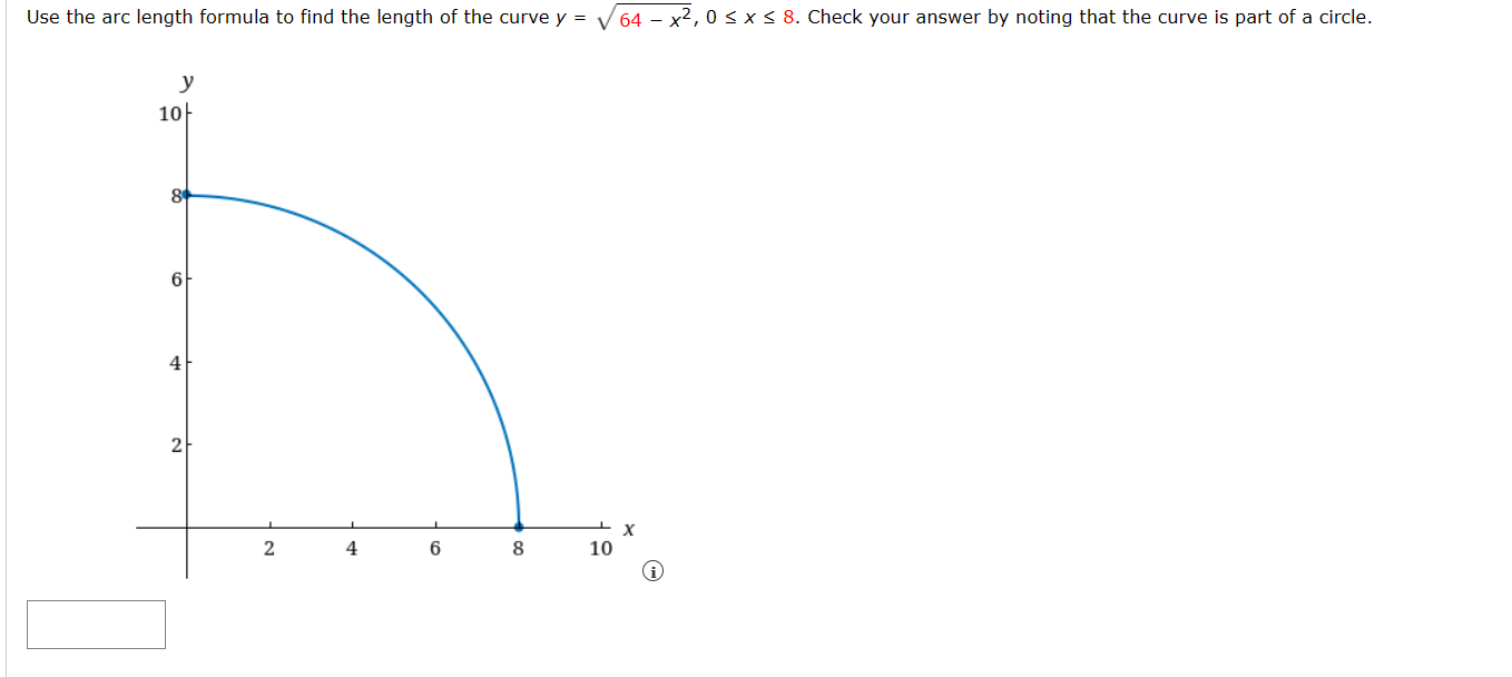 Solved Use the arc length formula to find the length of the | Chegg.com