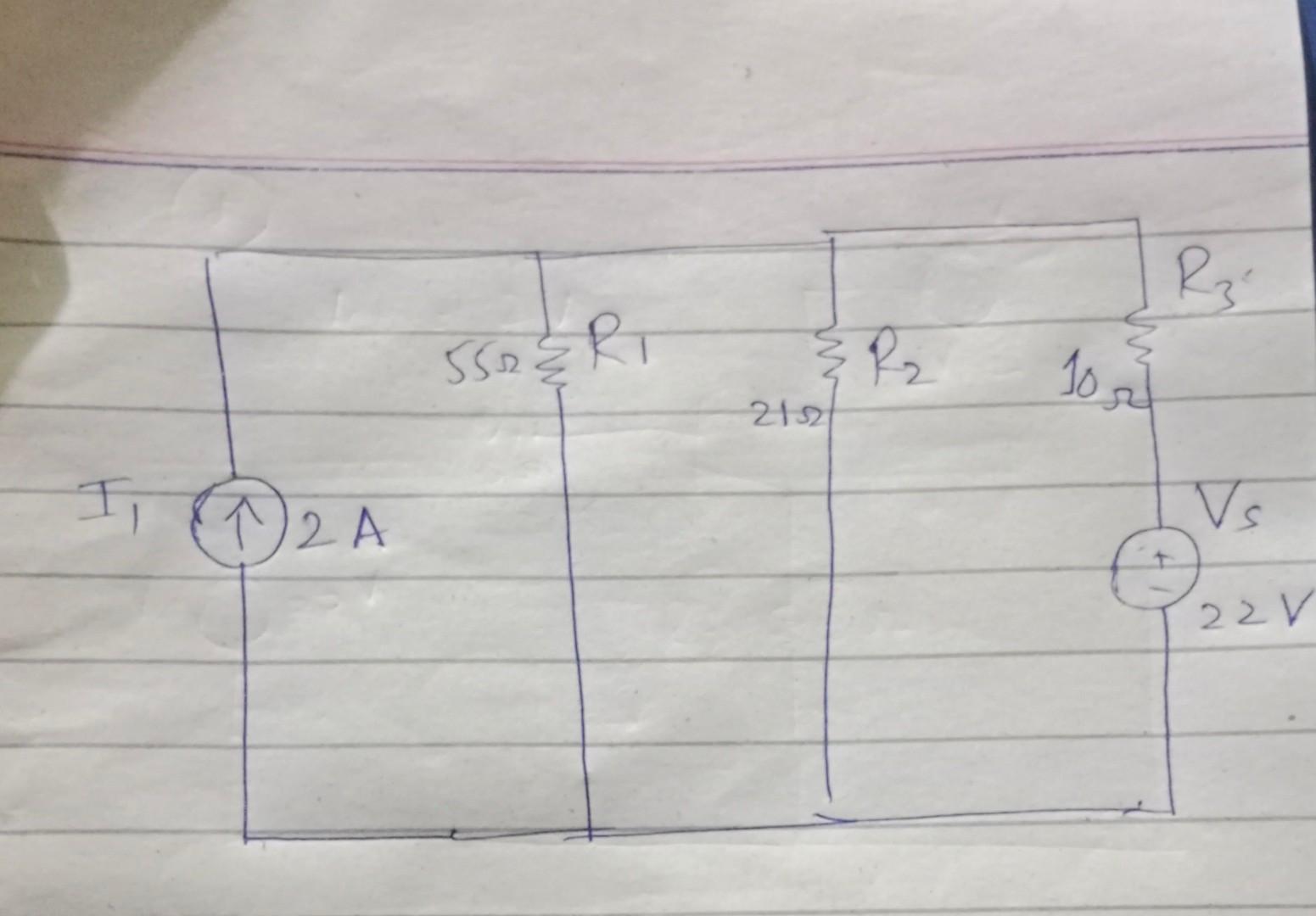 Solved Find the current that goes through the resistor 𝑅1 | Chegg.com