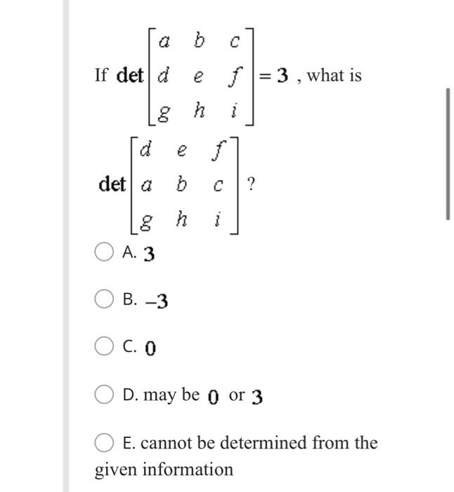Solved Find all values of k for which the K-1 1 2 matrix 0 | Chegg.com