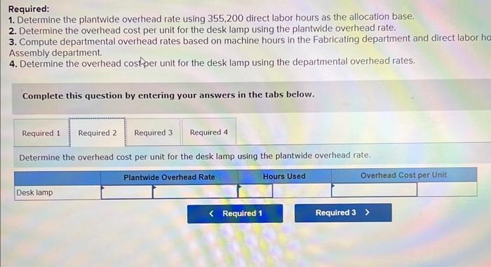 Solved Exercise 17-9 (Algo) Allocating overhead using | Chegg.com