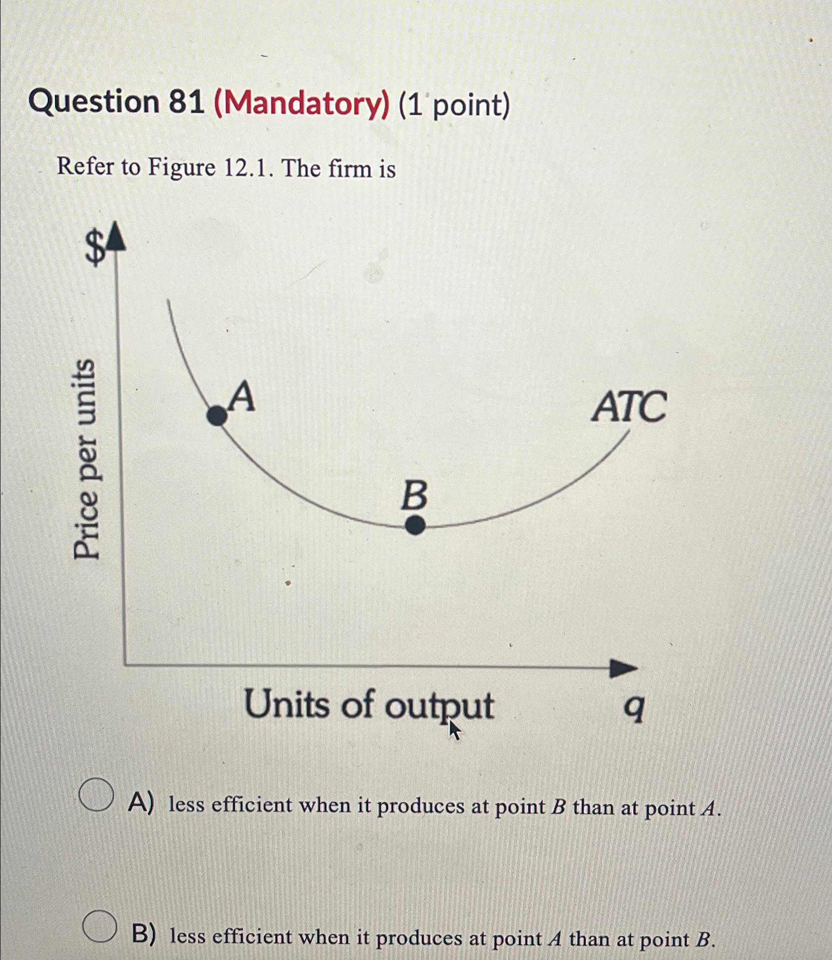 Solved Question 81 (Mandatory) (1 ﻿point)Refer to Figure | Chegg.com