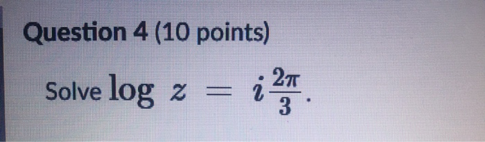 Solved Question 1 (10 points) Prove the following. tan(z) is | Chegg.com
