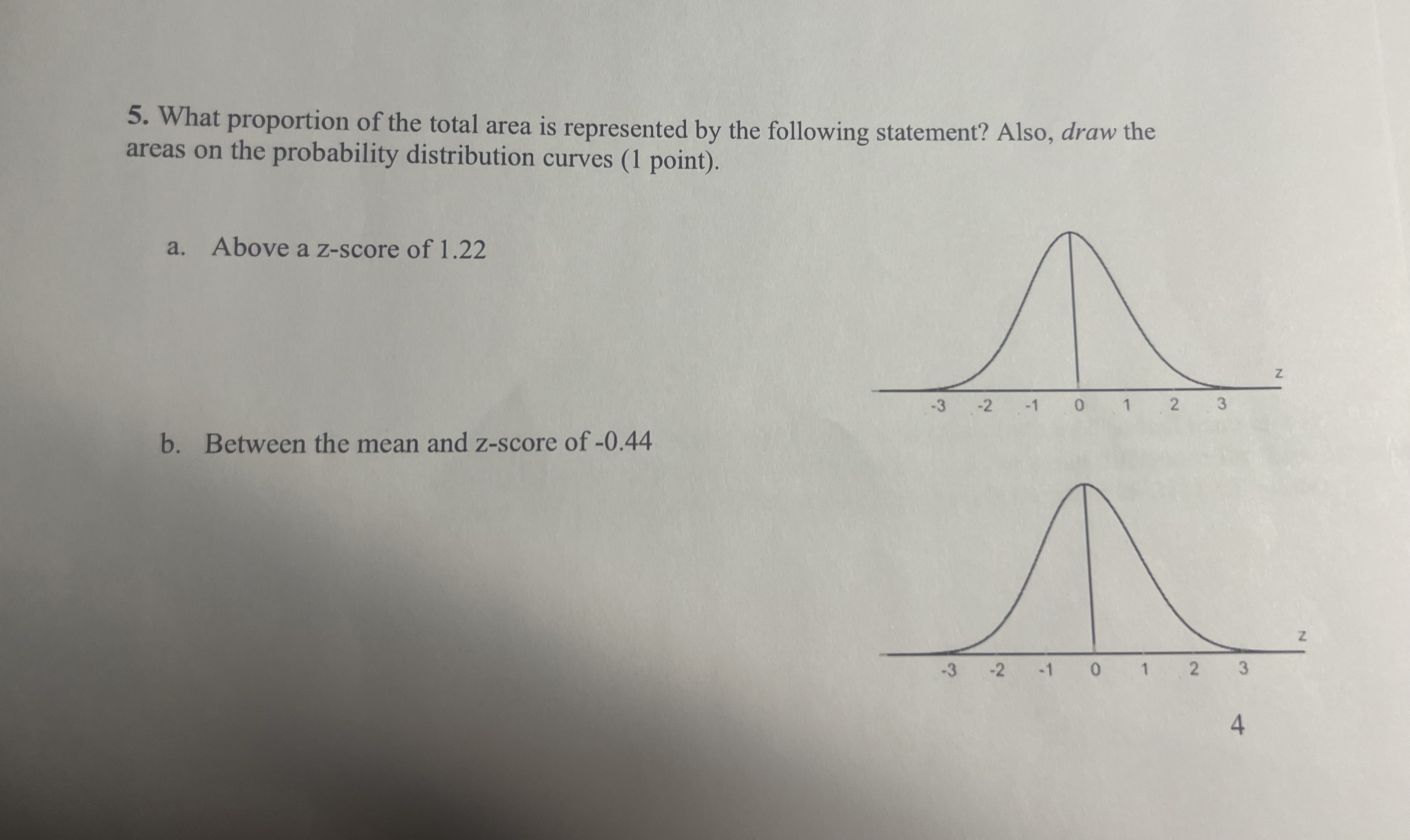 Solved What proportion of the total area is represented by | Chegg.com