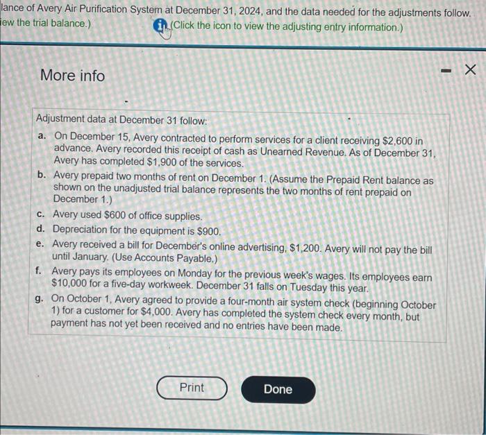 Solved Data tablece of Avery Air Purification System at | Chegg.com