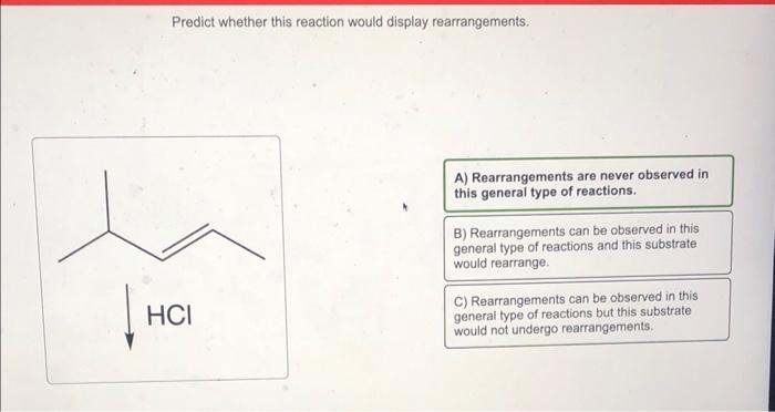Solved Predict whether this reaction would display | Chegg.com