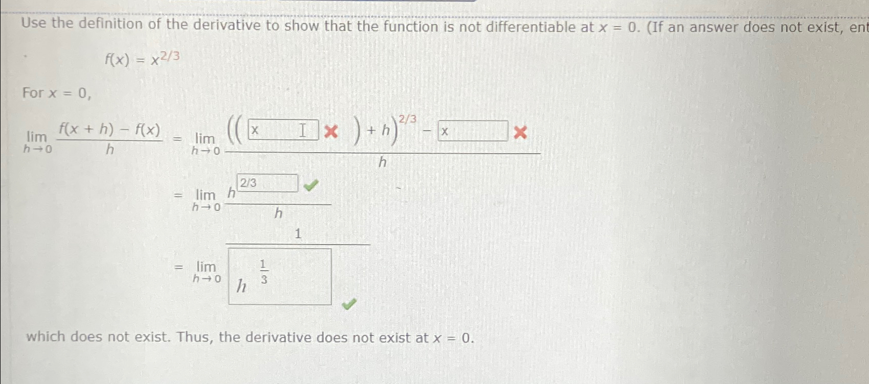 Solved Use the definition of the derivative to show that the | Chegg.com