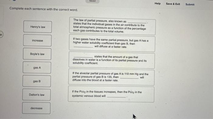 Solved Sived Help Save & Exit Submit Match each form of | Chegg.com