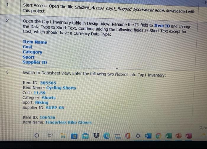 Solved Start Access. Open the file Student | Chegg.com