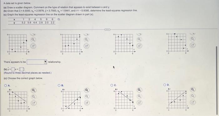 Solved Adata set is given below. (a) Draw a icatlor diagram. | Chegg.com