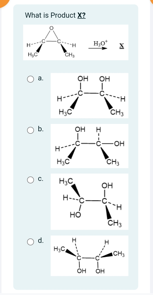 What is Product x? ?a.b.C.d. | Chegg.com