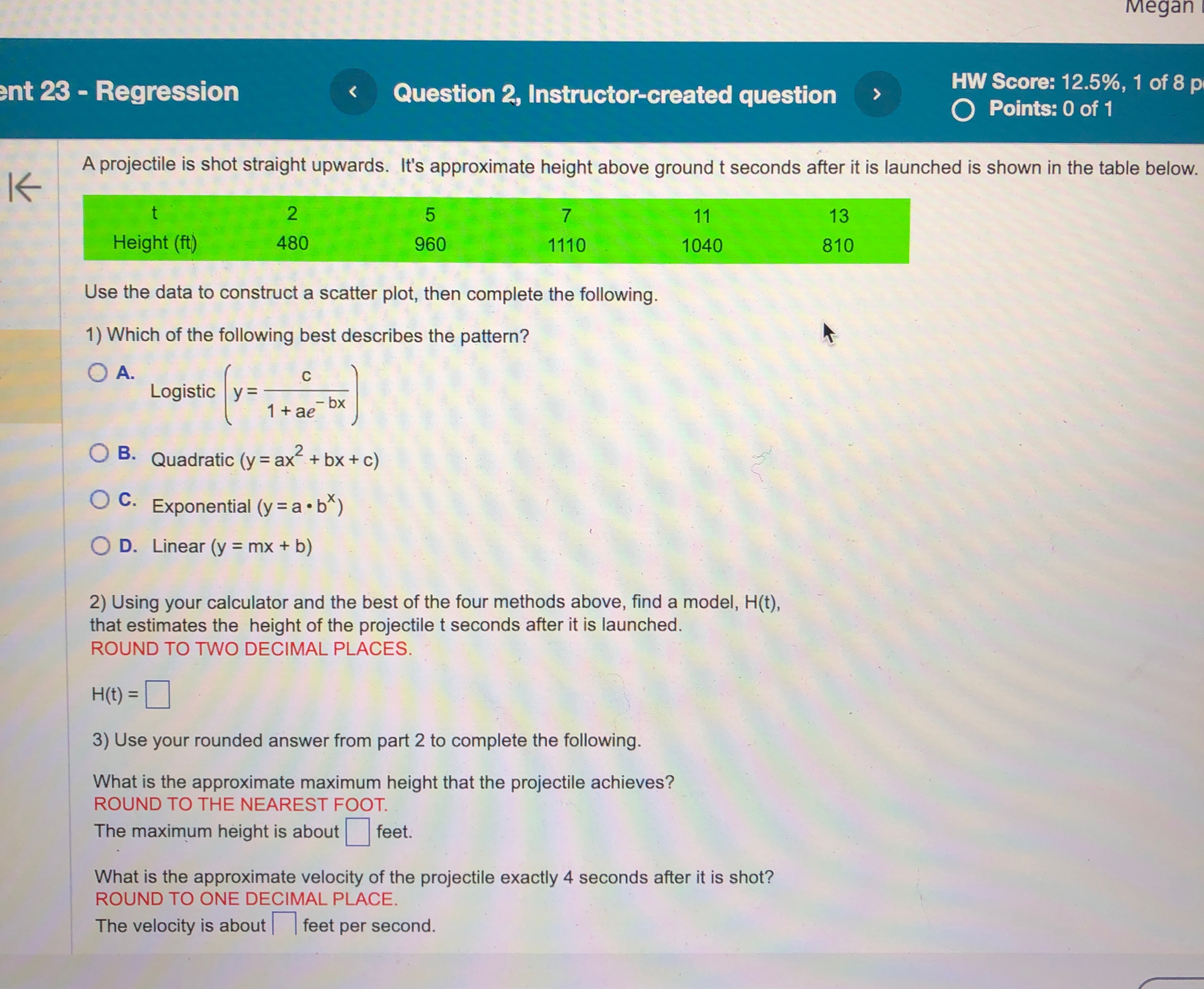 Solved Question 2 , ﻿Instructor-created questionHW Score: | Chegg.com