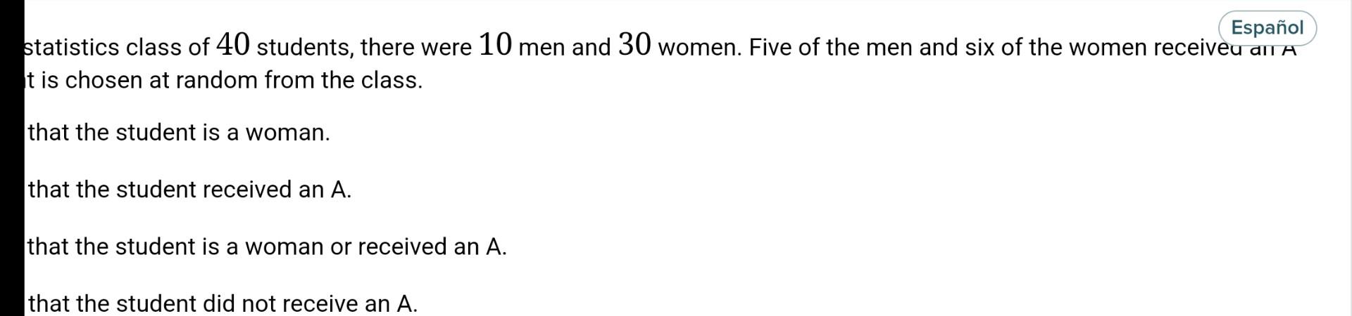 Solved Statistics grades: In a statistics class of 40 | Chegg.com