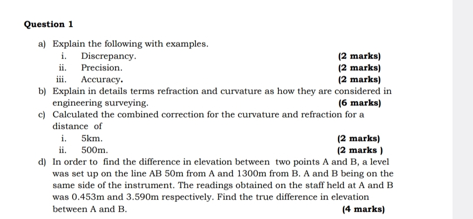 Solved Question 1a) ﻿Explain the following with examples.i. | Chegg.com