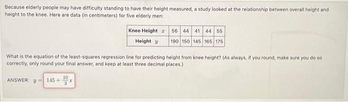 Solved Because elderly people may have difficulty standing | Chegg.com