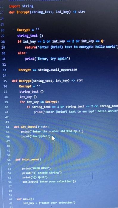 - Loops - Variables Caesar Cipher The Caesar Cipher | Chegg.com