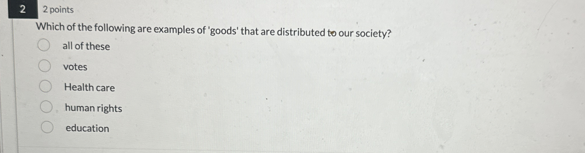 Solved 22 ﻿pointsWhich of the following are examples of | Chegg.com