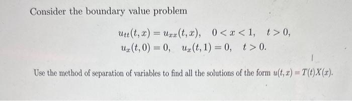 Solved Consider the boundary value problem | Chegg.com