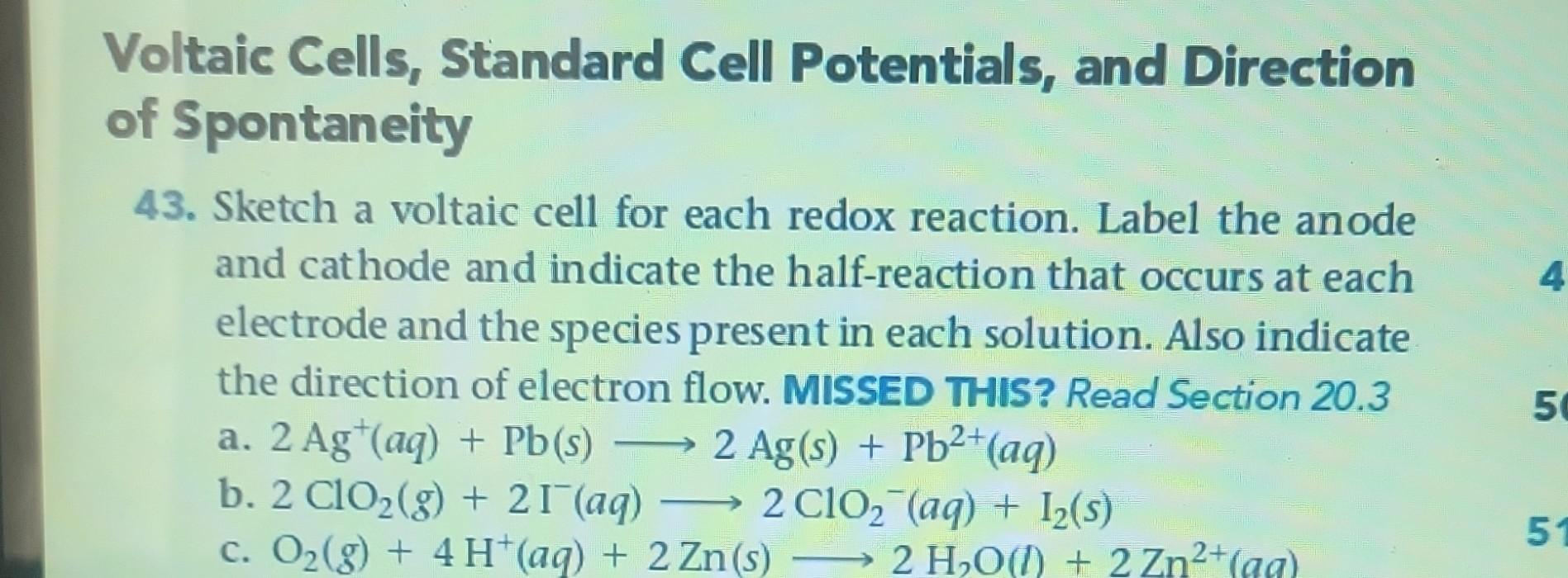 Solved 9. Balance each redox reaction occurring in acidic | Chegg.com