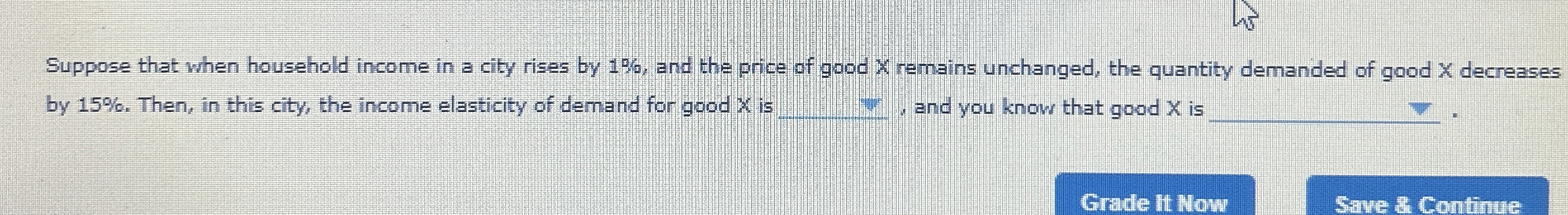 Solved Suppose that when household income in a city rises by | Chegg.com