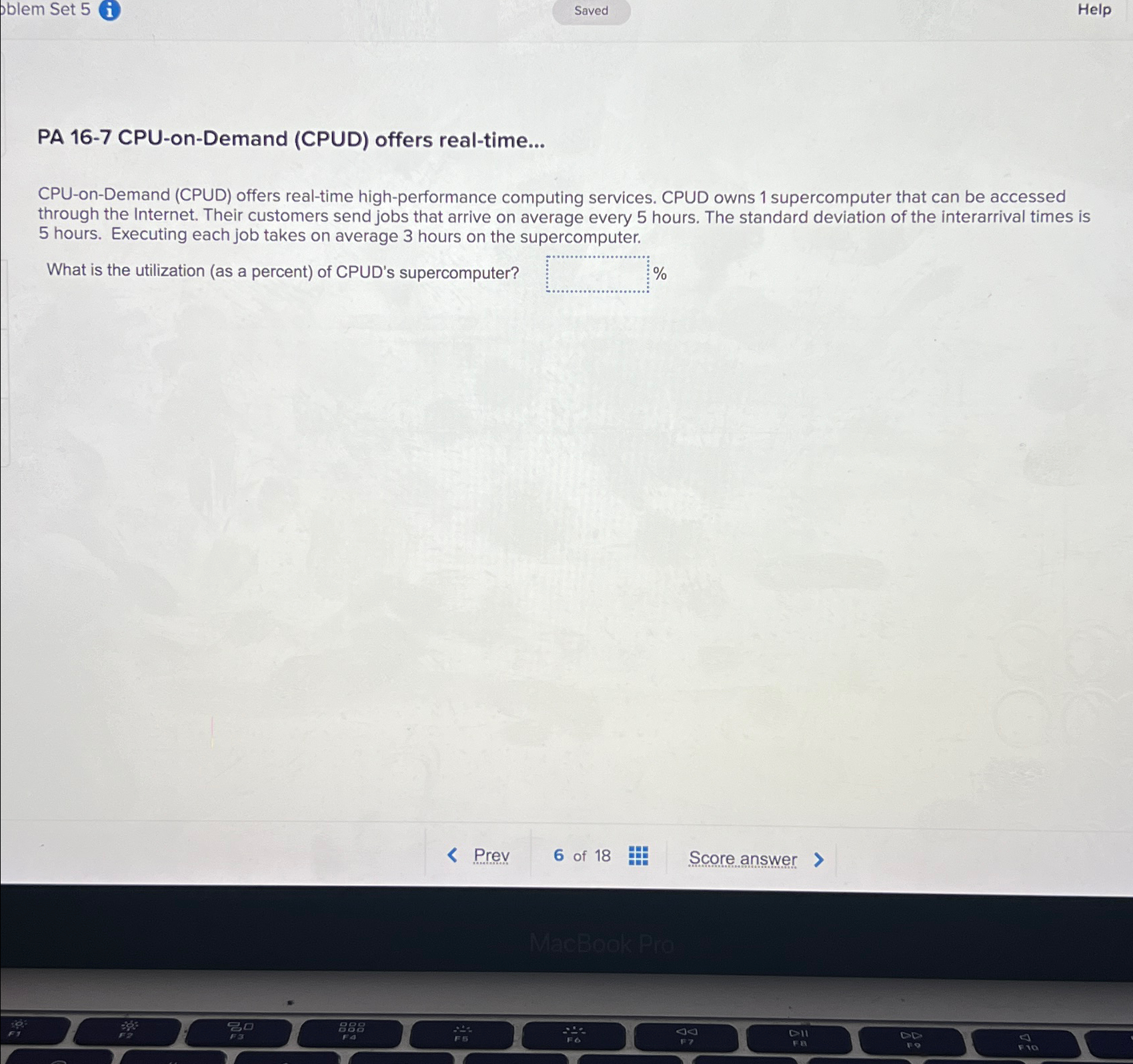 Solved pblem Set 5 ﻿iHelpPA 16-7 ﻿CPU-on-Demand (CPUD) | Chegg.com