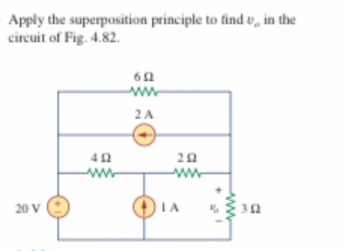 Solved Use superposition to find v0. Use nodel analysis when | Chegg.com