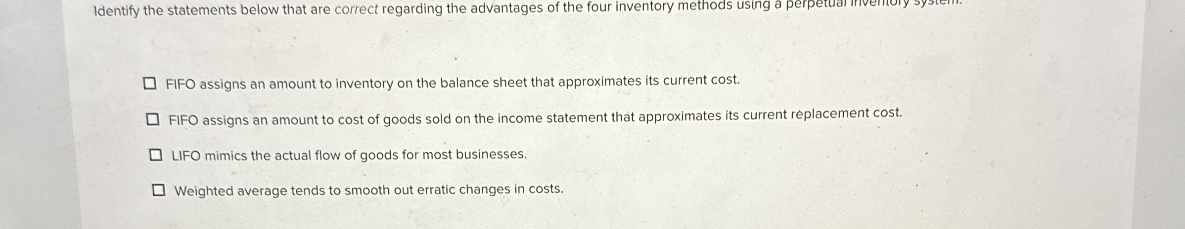 Solved Identify the statements below that are correct | Chegg.com