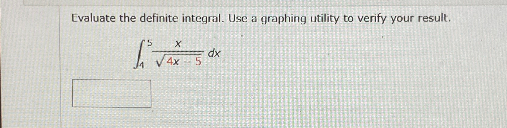 Solved Evaluate the definite integral. Use a graphing | Chegg.com