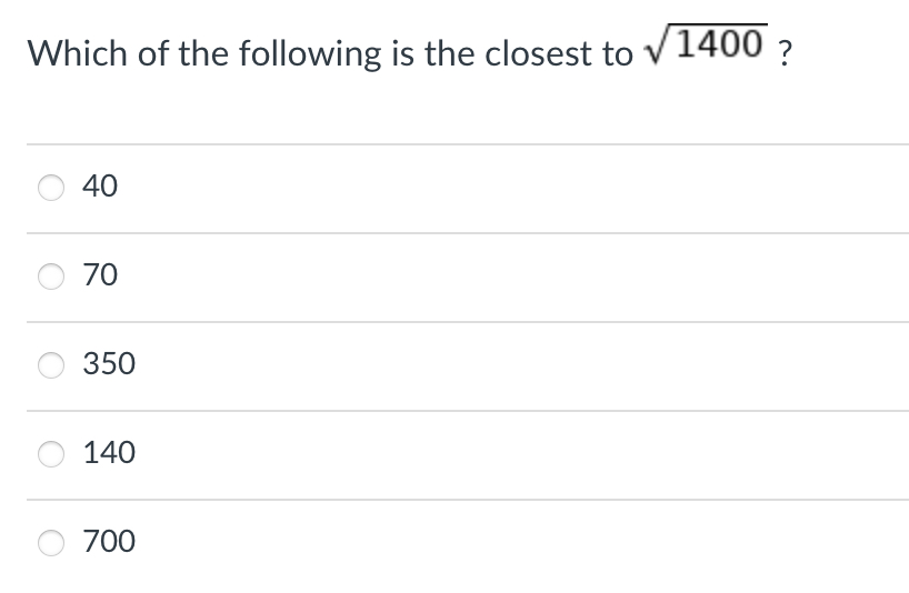 Solved Which of the following is the closest to | Chegg.com