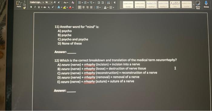 Solved 1) Transiate the root/suffix pleg/o. A) Arrangement, | Chegg.com